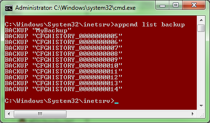 How to Back up IIS 7 and 7.5 with AppCmd – FlamingKeys – Active ...